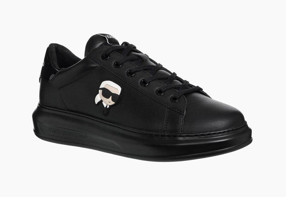 Karl Lagerfeld - tripple Black leather – Sneakers Outlet Co